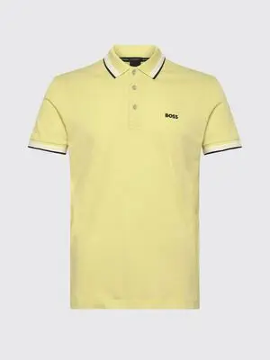 BOSS Basic Cotton Polo Shirt - Yellow