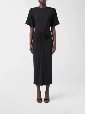Andamane Stretch Viscose Midi Dress - Black