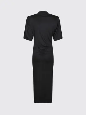Andamane Stretch Viscose Midi Dress - Black