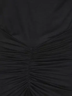 Andamane Stretch Viscose Midi Dress - Black