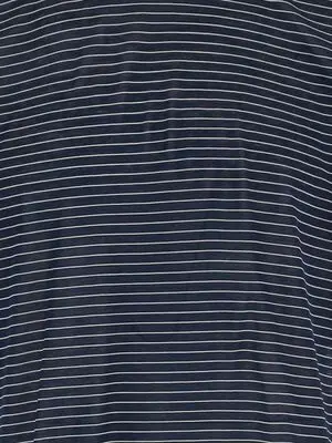 AMI Paris Striped Cotton T-shirt - Blue
