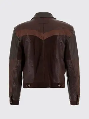 Versace Leather Jacket - Burnt