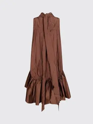 ROTATE BY BIRGER CHRISTENSEN Crêpe Mini Dress - Brown