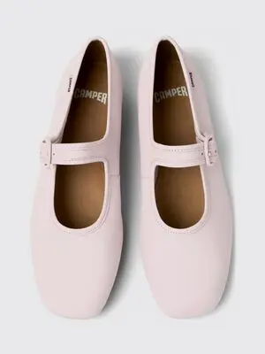 Camper Ballet Flat With Buckle Detail - Pink