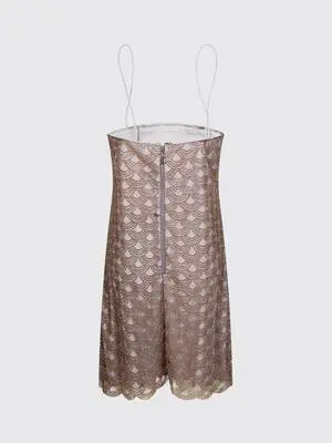 ROTATE BY BIRGER CHRISTENSEN Mini Dress With Embroidered Sequins - Beige