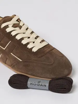 Hogan Suede Lace-up Sneakers - Brown