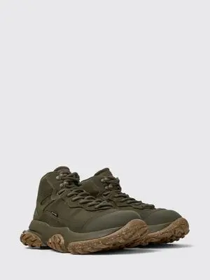 Camper Karst Trek Ankle Boots In Gore-tex And Suede - Green