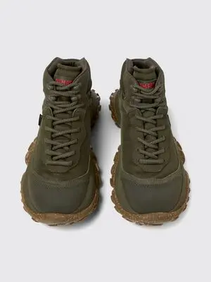 Camper Karst Trek Ankle Boots In Gore-tex And Suede - Green