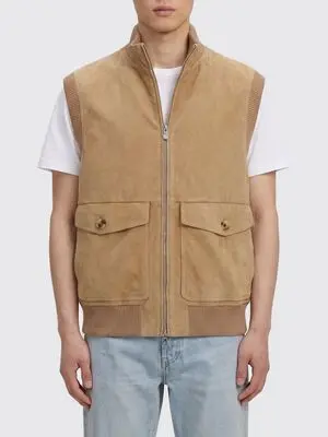 Brunello Cucinelli Brunello Cucinelli Suede Gilet Camel