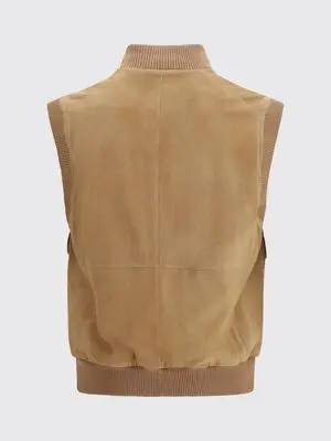 Brunello Cucinelli Suede Gilet - Camel