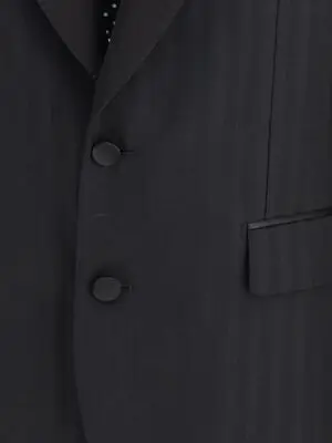 Dolce & Gabbana Silk Blend Single Breasted Blazer