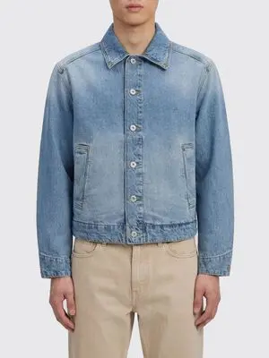 Jacquemus Bleached Cotton Denim Jacket - Blue