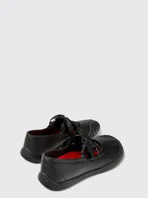 Camper Peu Path+ Leather Ballet Flats - Black