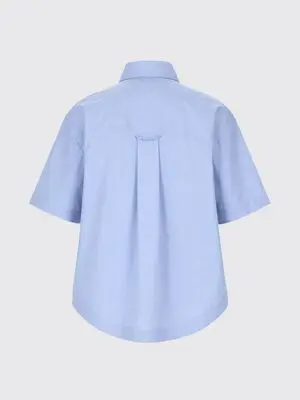 AMI Paris Casual Cotton Poplin Shirt - Blue