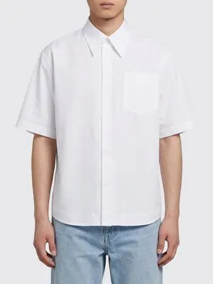 AMI Paris Casual Cotton Poplin Shirt - White
