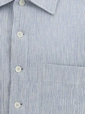 SUNFLOWER Striped Stretch Cotton Shirt
