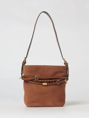 Pinko Suede Shoulder Bag - Brown