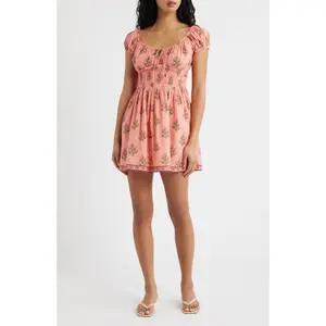 Saylor Puff Sleeve Day Dresses