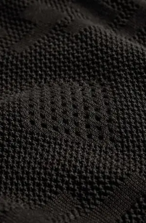 John Varvatos Corso Organic Cotton Diamond Crochet Polo - Brandy
