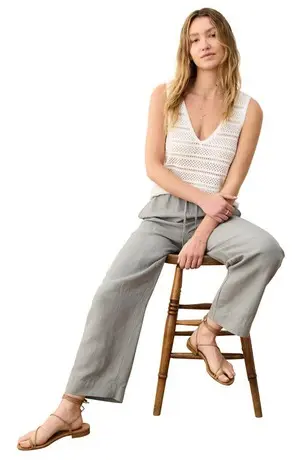 Marine Layer Linen Blend Straight-leg Pants