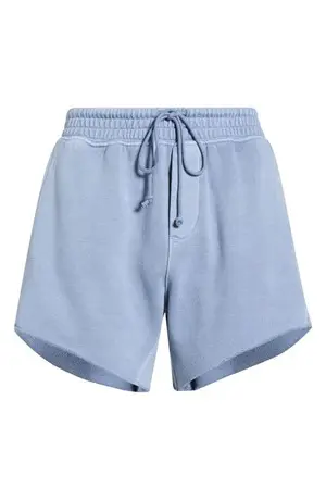 Free People Knockout Drawstring Relaxed Fit Shorts - Dark Slate