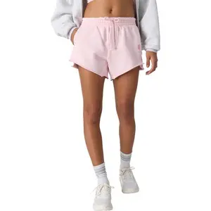 Free People Knockout Drawstring Relaxed Fit Shorts - Pinky Fuchsia