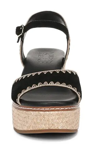 Naturalizer Della Platform Wedge Sandals - Black