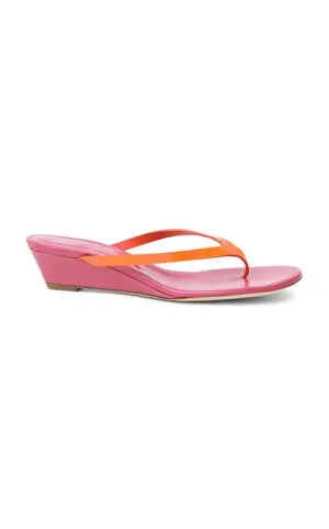 Christopher Esber Scala Leather Wedge Sandals Multi