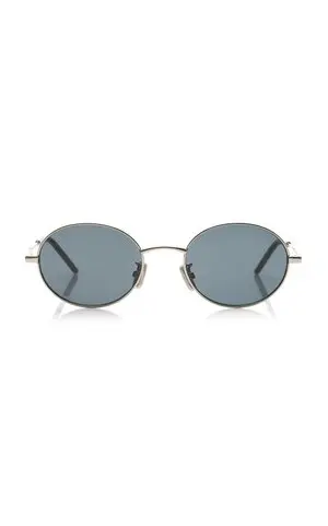 Givenchy City Round-frame Metal Sunglasses - Grey
