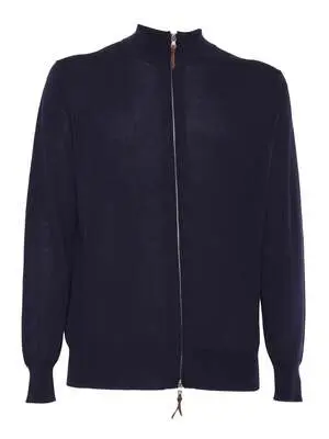 BALLANTYNE Zipped Cardigan - Blu