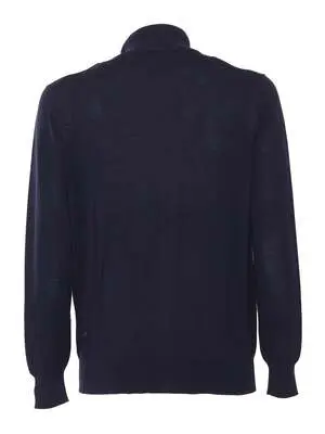 BALLANTYNE Zipped Cardigan - Blu