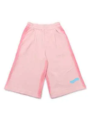 MSGM Airbrushed Cotton-fleece Bermuda