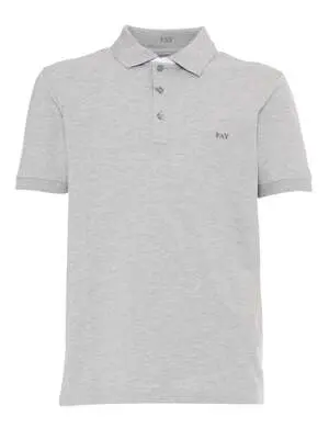 FAY Polo Db Collar Piquet Str. Bicolor - Red