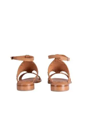 VIA ROMA 15 Nappa Sandal - Red
