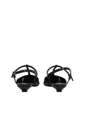 SERGIO LEVANTESI Slingback Fiamma5 Aspis Nero - Red