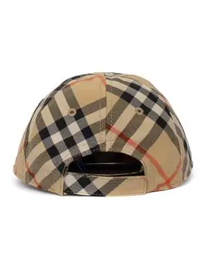 Burberry Check Patterned Cap
