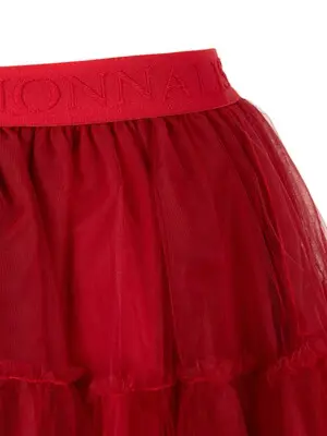 Monnalisa Tulle Skirt Set - Red