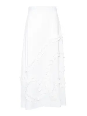 CLIPS Skirt With Ruffle Detail - White