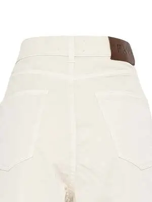 FAY 5-pocket Flare Trousers - White