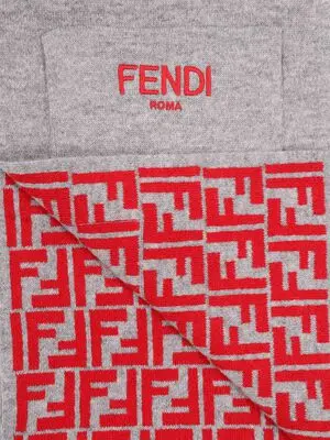 FENDI JR Sciarpa Double Ff Reversibile