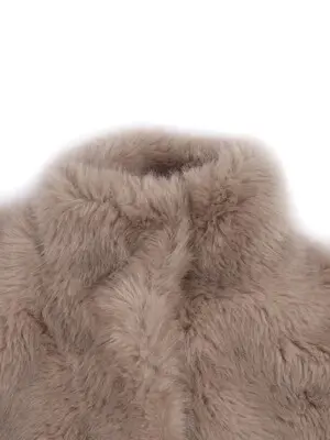Chloé Faux Fur Coat - Red