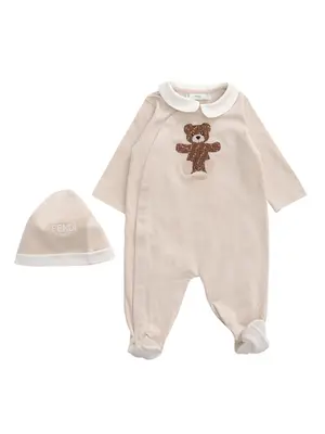 FENDI JR Jersey Set With Hat