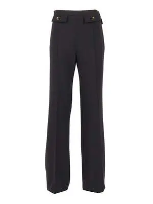 Elisabetta Franchi Wide Leg Trousers - Red