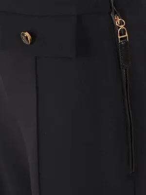 Elisabetta Franchi Wide Leg Trousers - Red