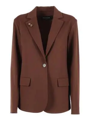 Fabiana Filippi Jersey Punto Milano Jacket - Red