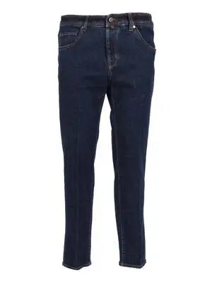 Jacob Cohen Cropped Slim Fit Scott Pants - Blu