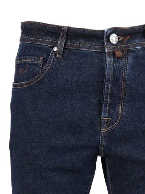 Jacob Cohen Cropped Slim Fit Scott Pants - Blu