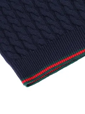 Gucci Cable Knit Crewneck Top