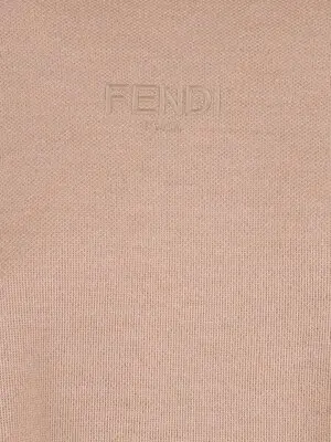 FENDI JR Wool Knit Logo Abito