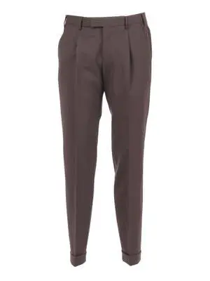 PT TORINO Master Pleated Trousers - Red